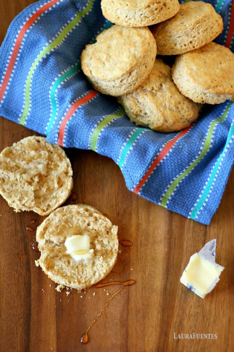 Easy Whole Wheat Biscuits (Beginner Friendly) | Laura Fuentes