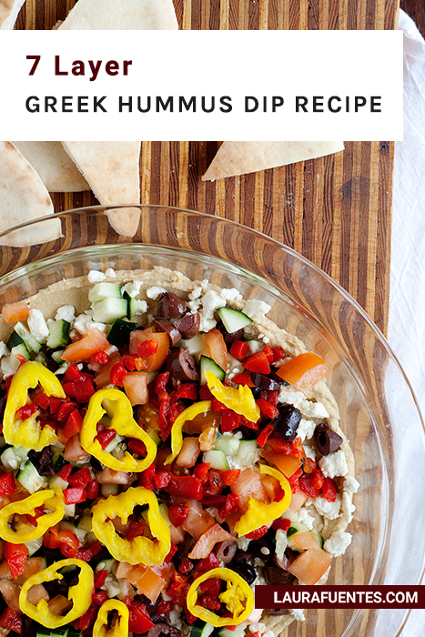 Easy 7 Layer Greek Hummus Dip Recipe