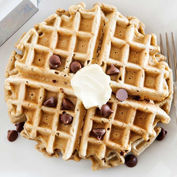 Fluffy Chocolate Chip Waffles | Laura Fuentes