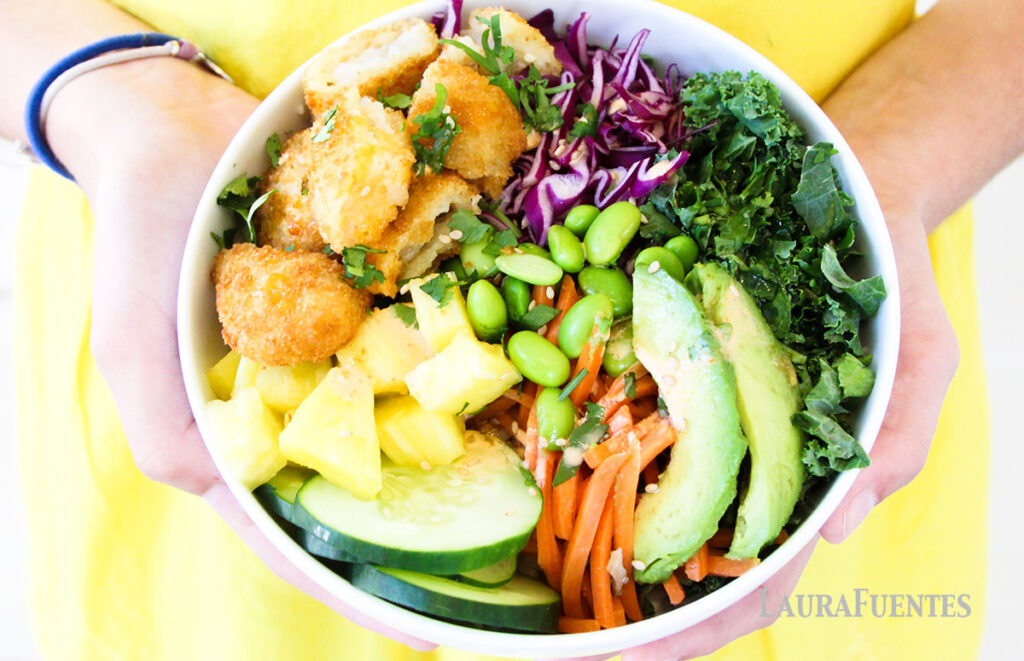 Crunchy Breaded Fish Bowls Recipe | Laura Fuentes