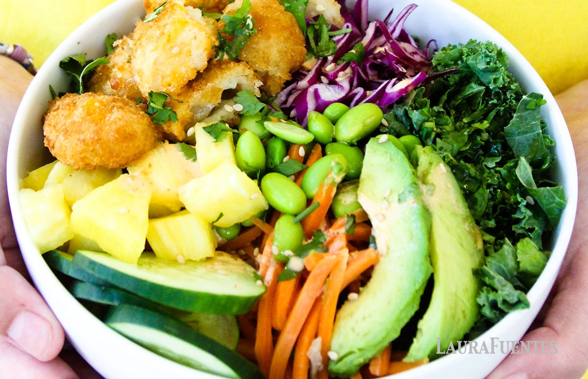 Crunchy Breaded Fish Bowls Recipe | Laura Fuentes