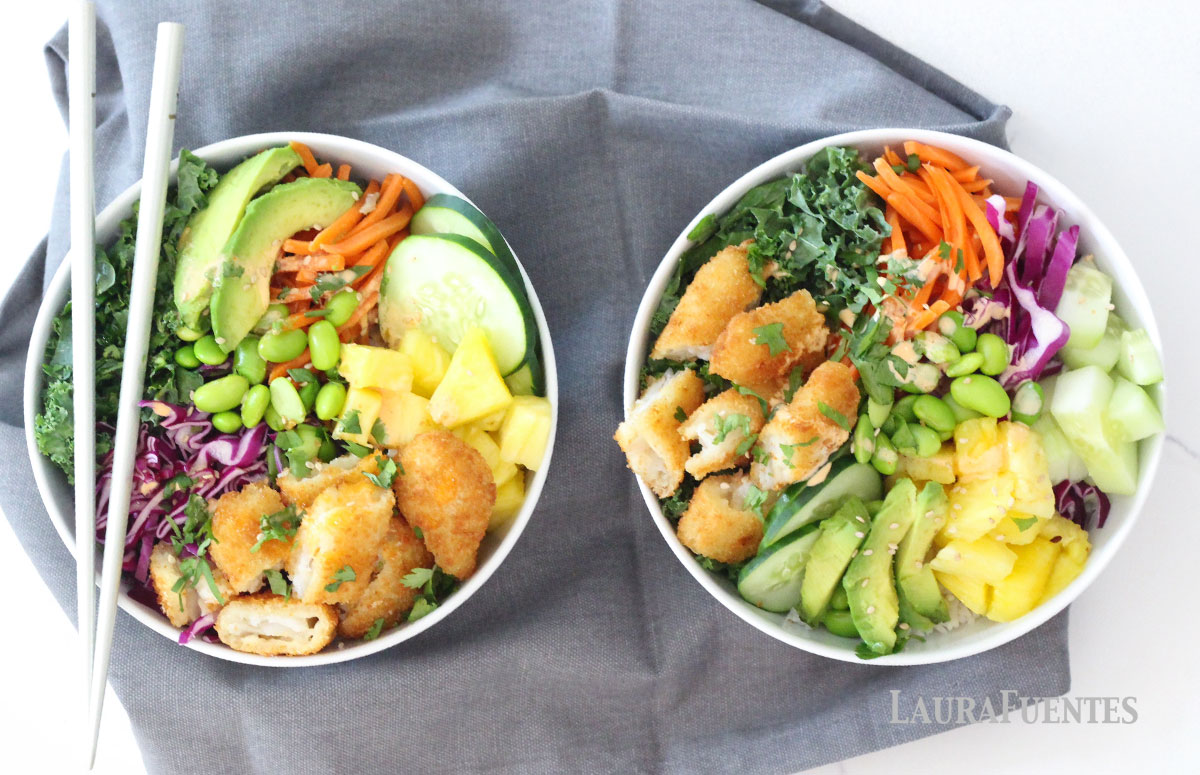 Crunchy Breaded Fish Bowls Recipe | Laura Fuentes