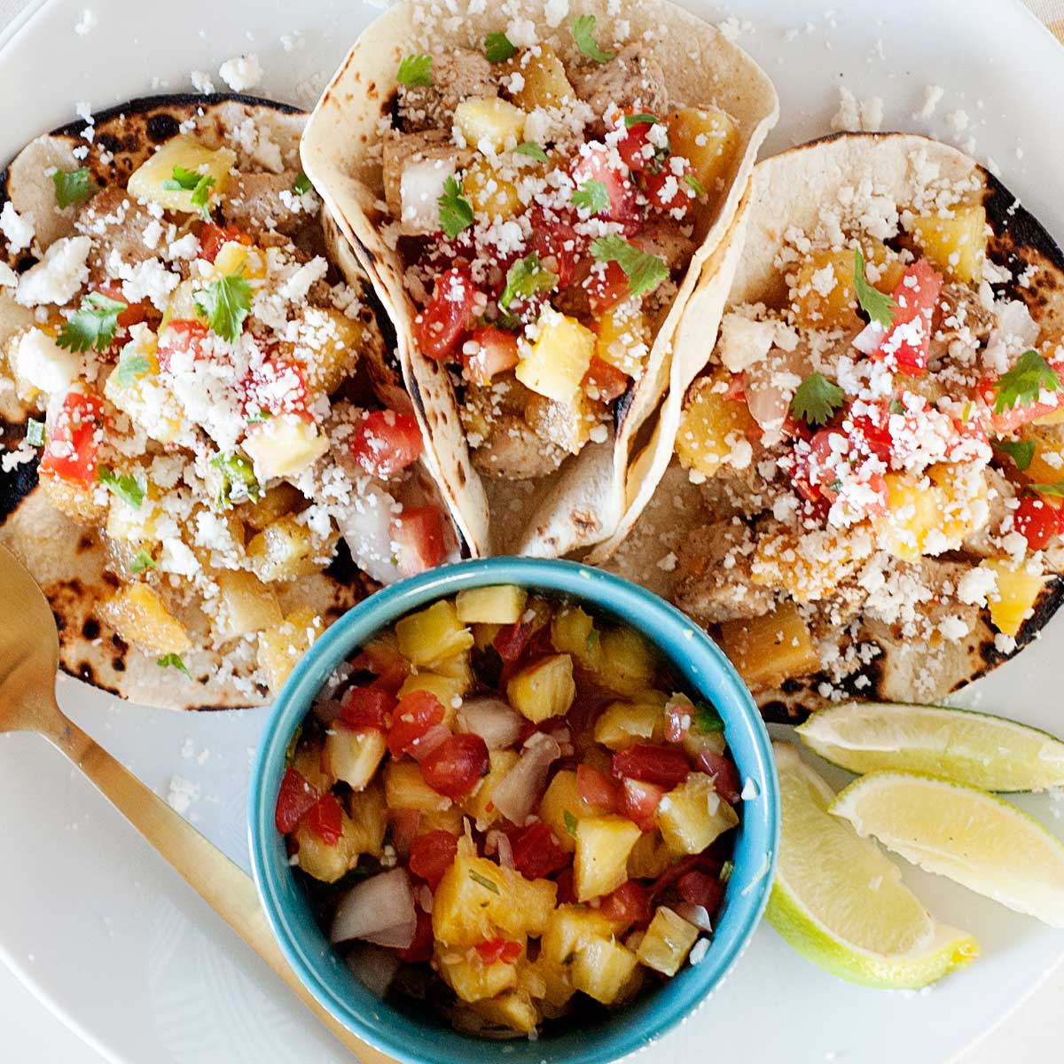 Easy Hawaiian Pork Tacos (Family Friendly) | Laura Fuentes