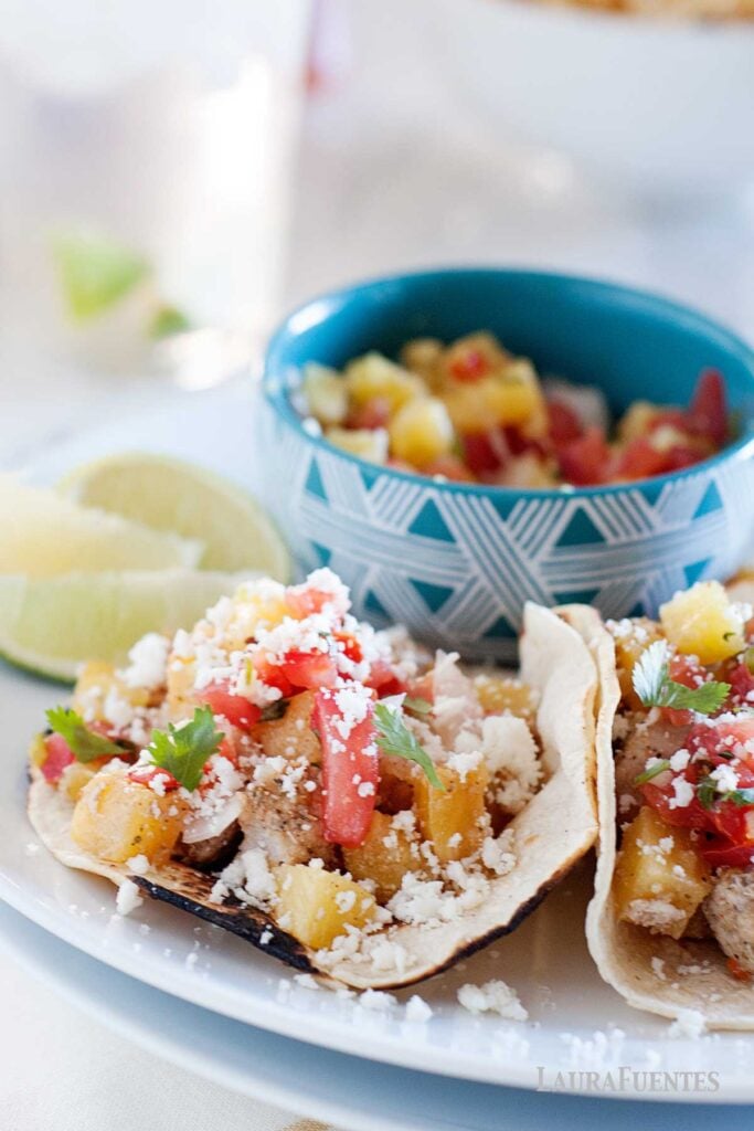 Easy Hawaiian Pork Tacos (Family Friendly) | Laura Fuentes
