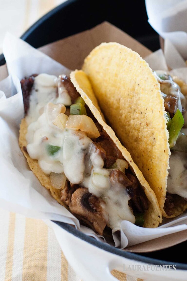 The Ultimate Philly Cheesesteak Tacos | Laura Fuentes