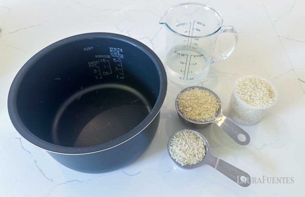 Rice Cooker Rice: Water to Rice Ratios, Recipe & Servings | Laura Fuentes