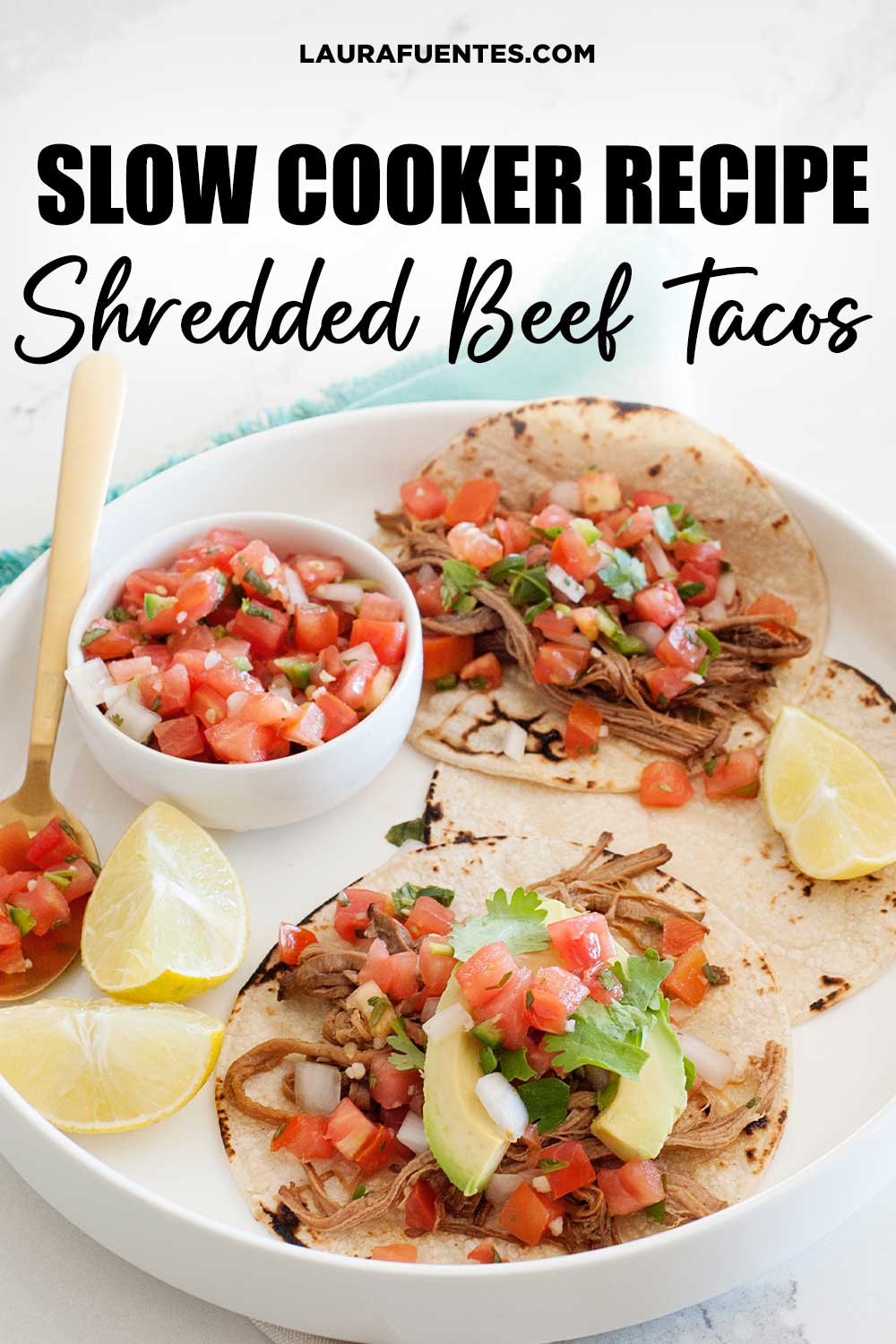 Crockpot Shredded Beef Tacos for Easy Taco Night