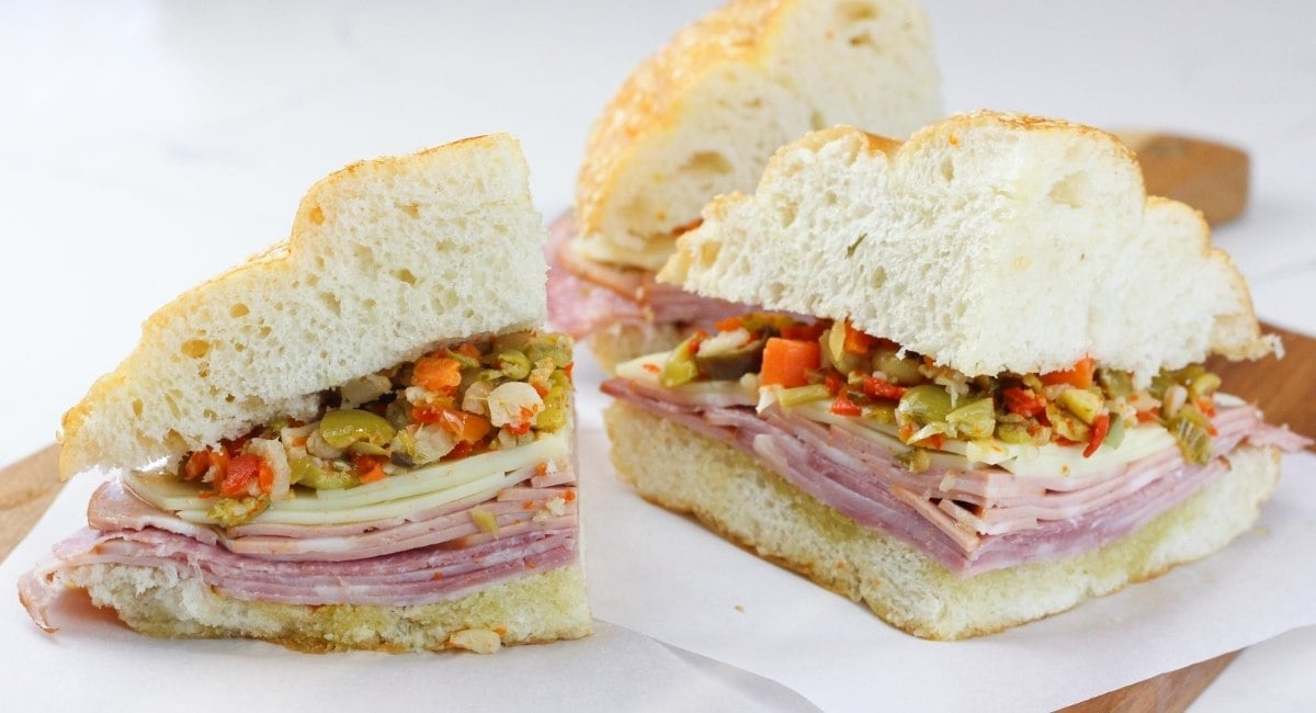 Authentic New Orleans Muffuletta Sandwich Recipe