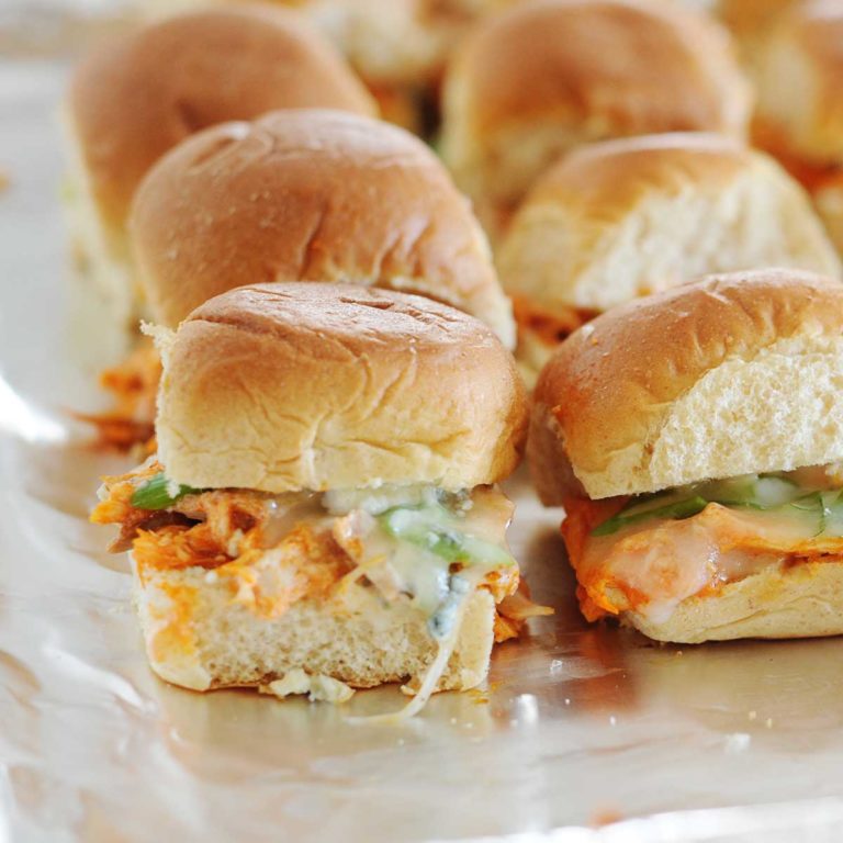 Easy Buffalo Chicken Sliders | Laura Fuentes