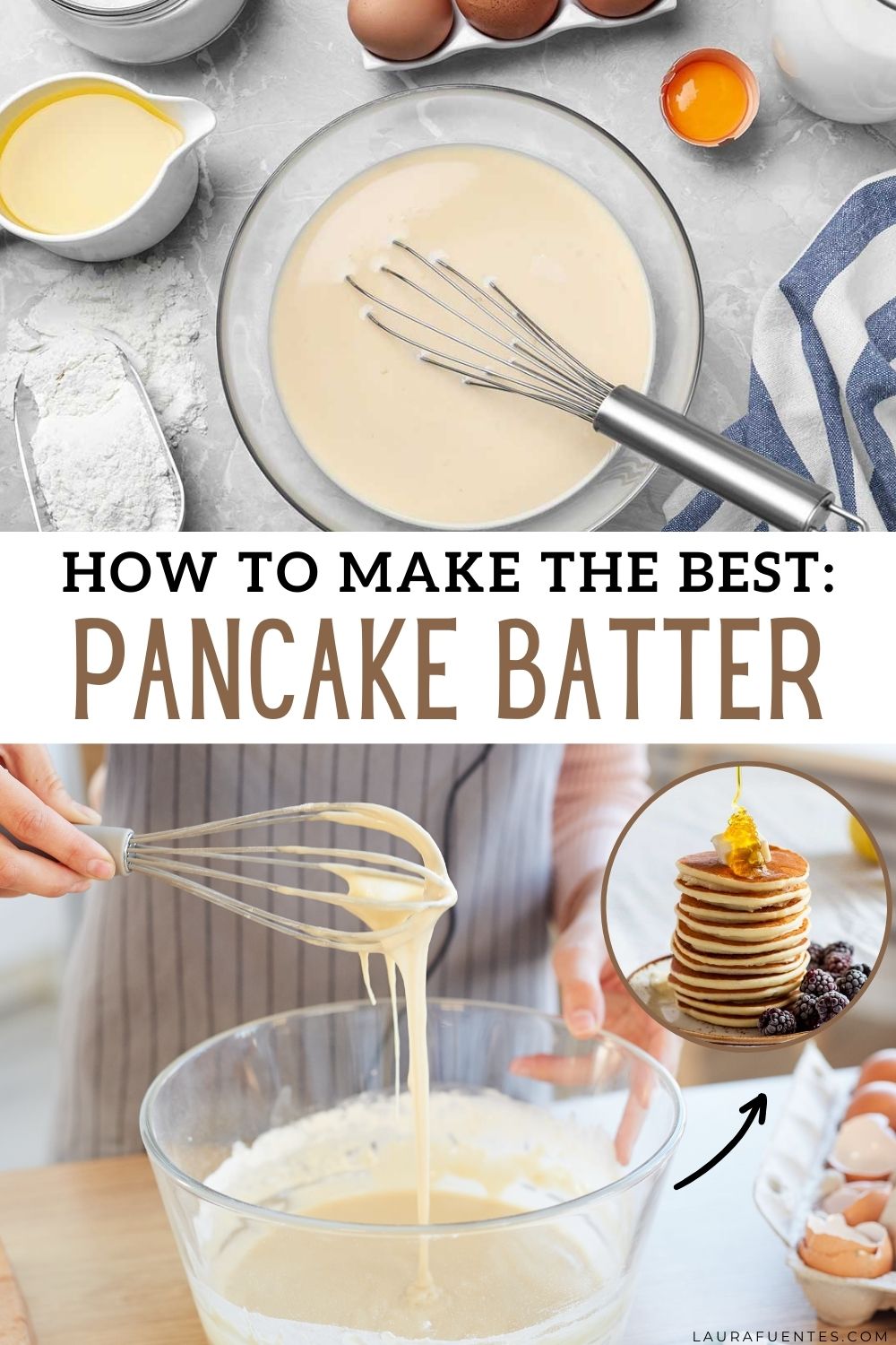 How to Make Pancake Batter (with VIDEO) | Laura Fuentes