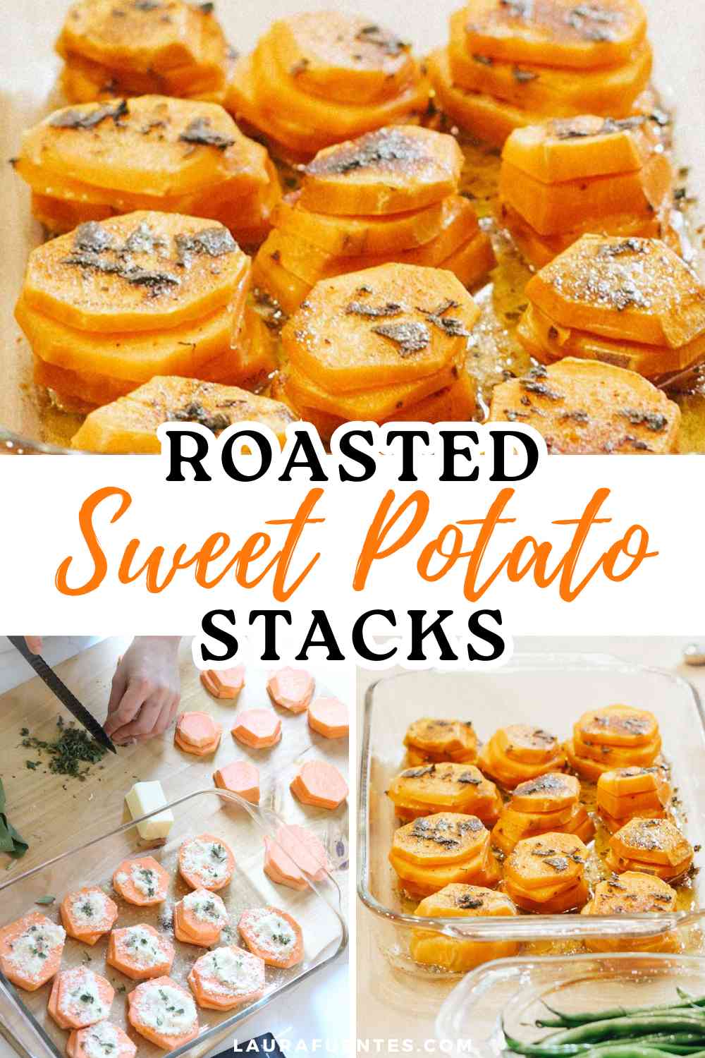 Easy Roasted Sweet Potato Stacks