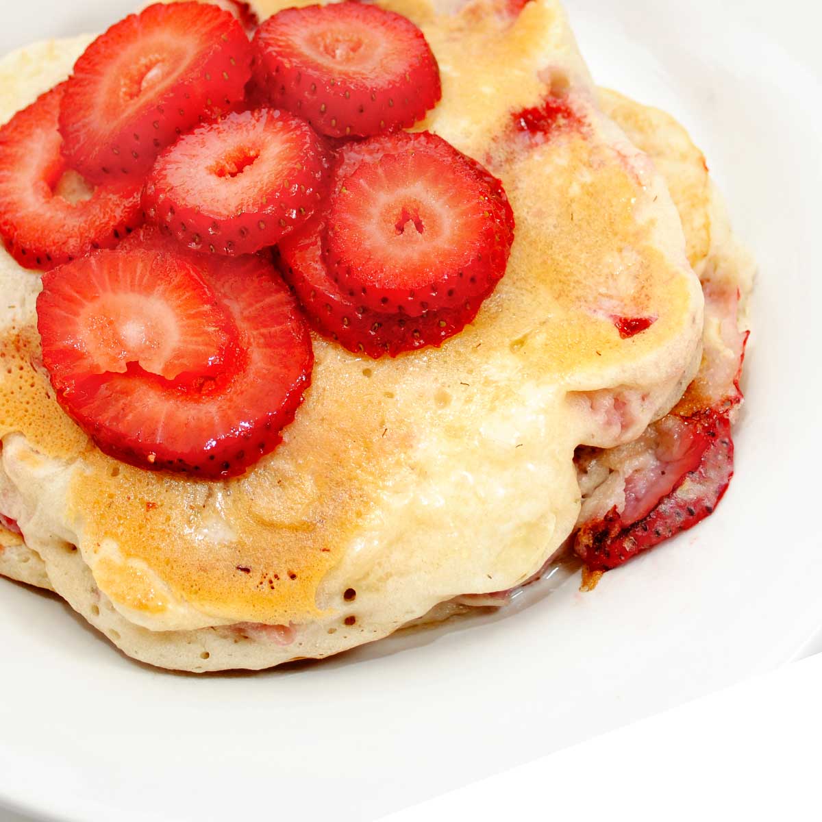 Best Strawberry Pancakes Recipe | Laura Fuentes