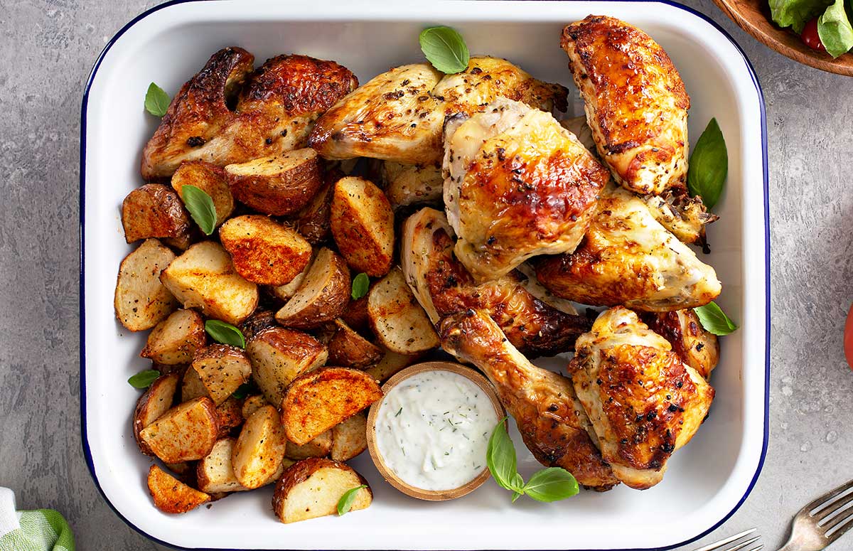 Easy Recipe for Baked Chicken Pieces with Crispy Skin