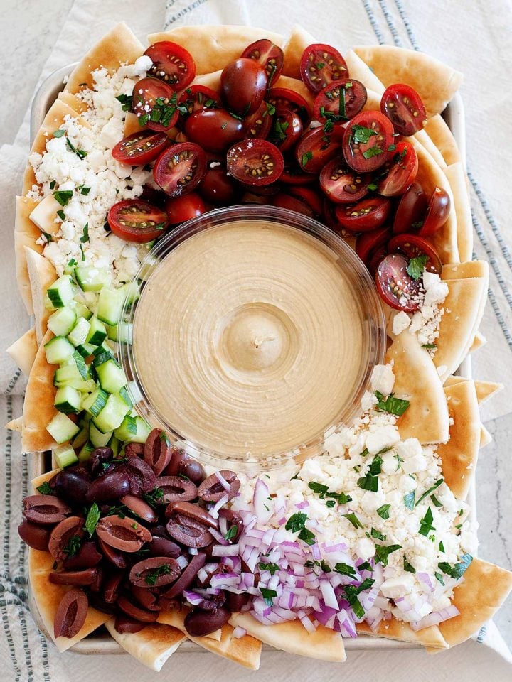 Easy 7 Layer Greek Hummus Dip Recipe