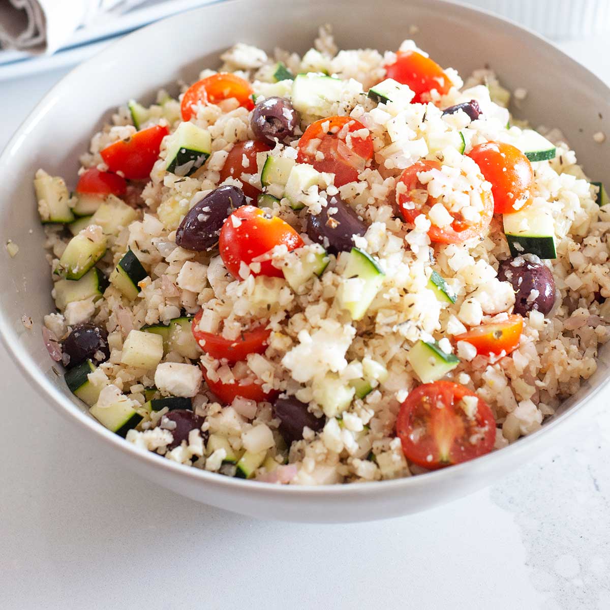 EPIC Mediterranean Cauliflower Rice | Laura Fuentes