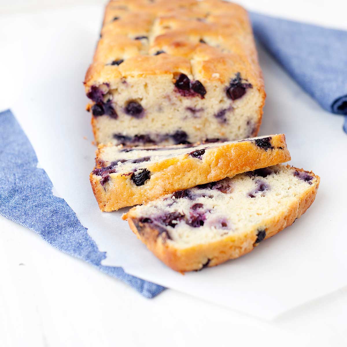 Moist & Delicious Blueberry Bread | Laura Fuentes