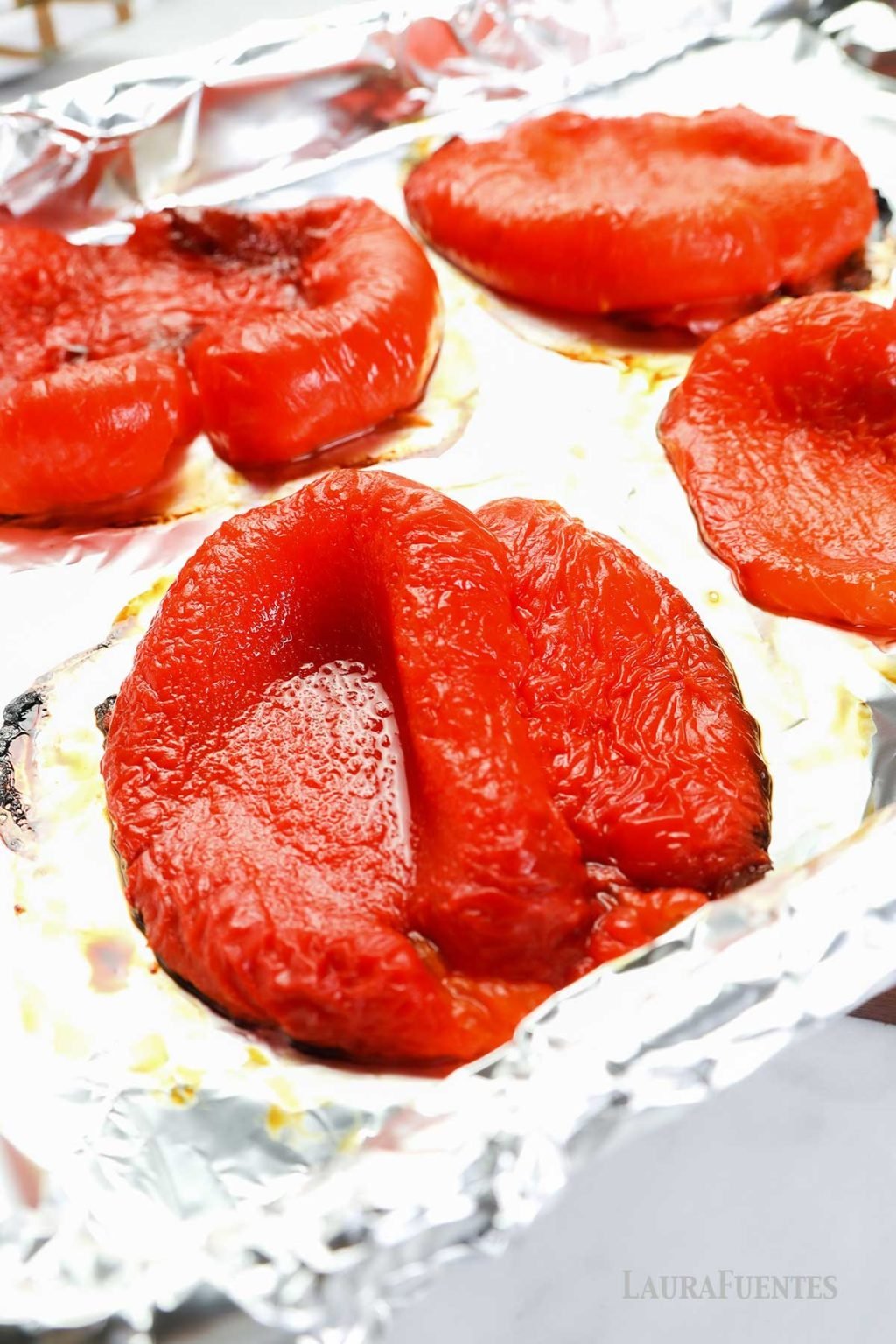 Easy Oven-Roasted Red Peppers | Laura Fuentes