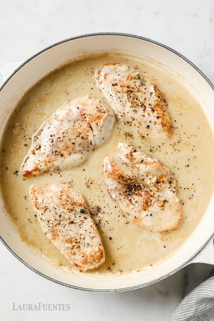 Creamy Lemon Garlic Sauce for Pasta or Chicken | Laura Fuentes