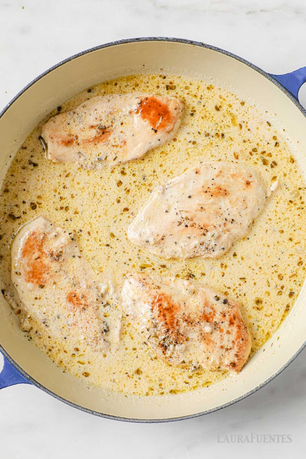 Creamy Lemon Garlic Sauce for Pasta or Chicken | Laura Fuentes
