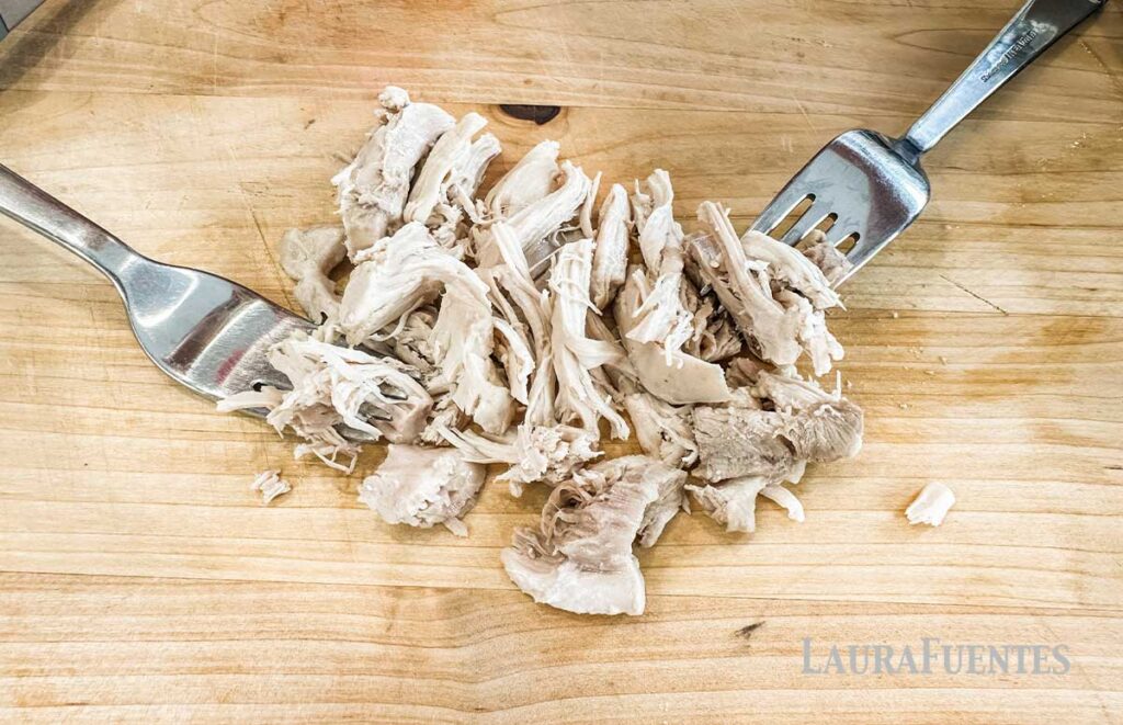 Shredded Chicken Thighs Made Easy (3 Ways) | Laura Fuentes
