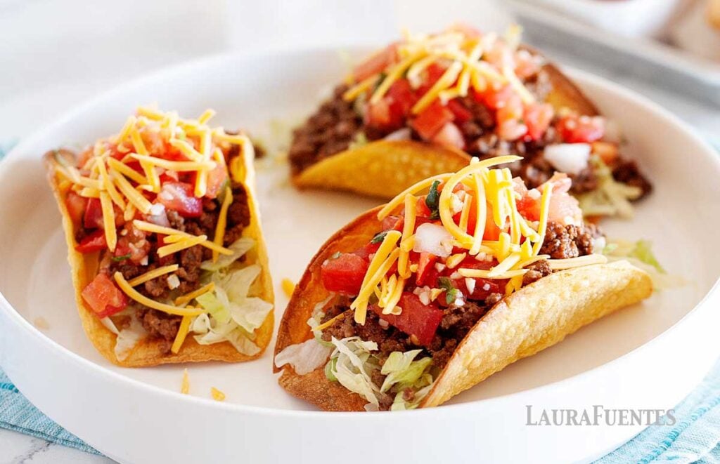 Easy Crispy Taco Shells at Home | Laura Fuentes