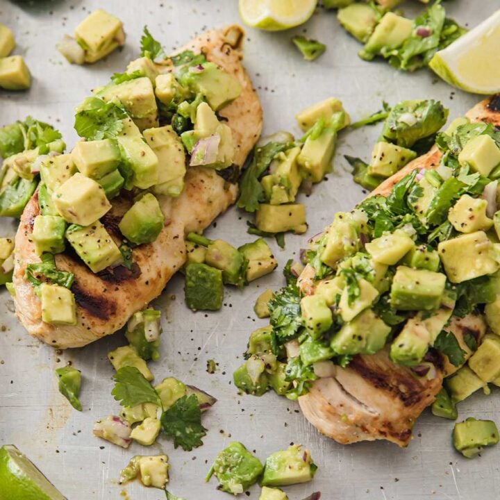 Baked Avocado Chicken with Cilantro Lime | Laura Fuentes