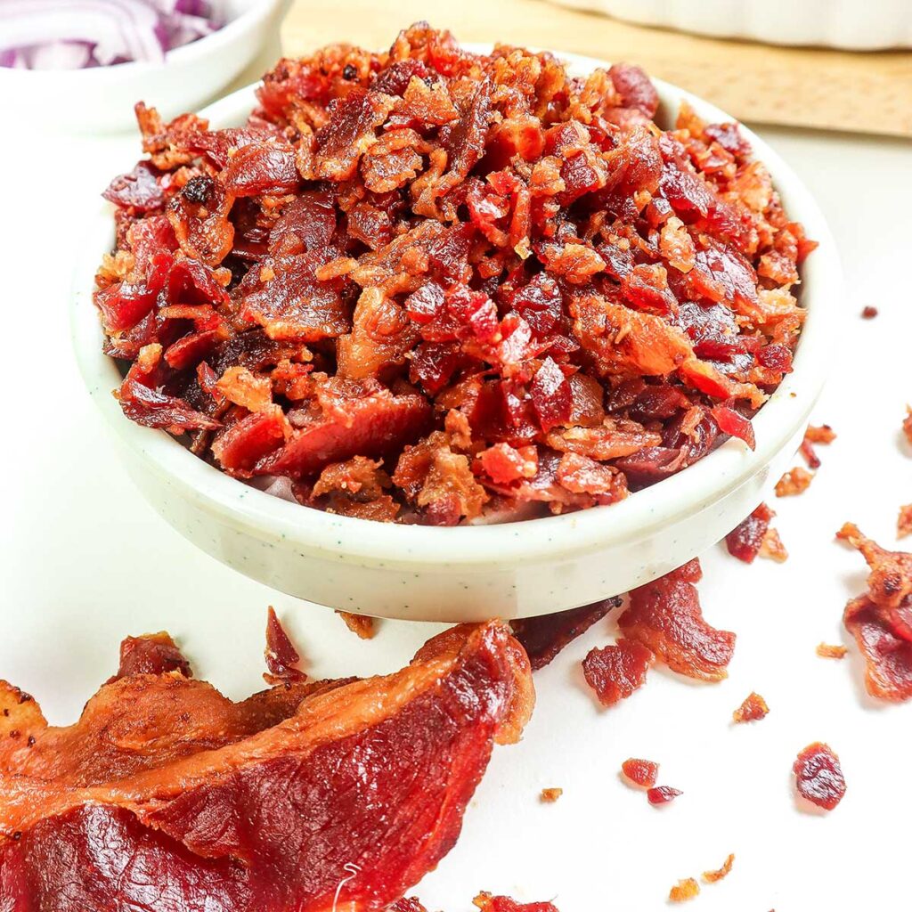 Homemade Bacon Bits made EASY | Laura Fuentes