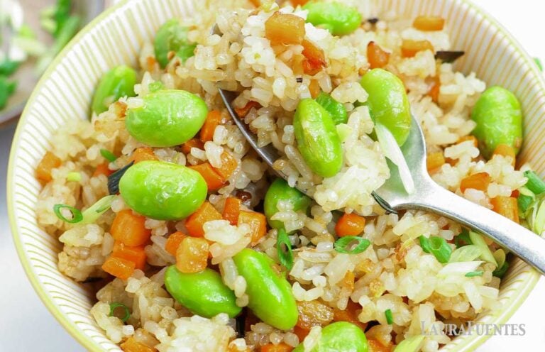 Easy Edamame Fried Rice | Laura Fuentes