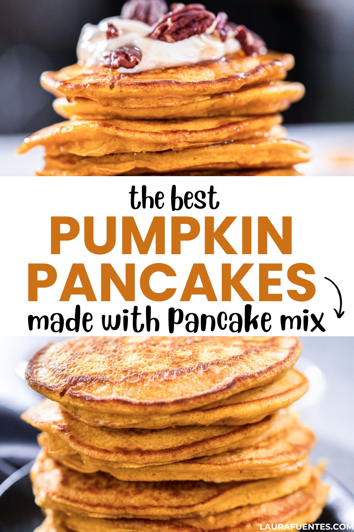 How to Make Pumpkin Pancakes with Pancake Mix | Laura Fuentes