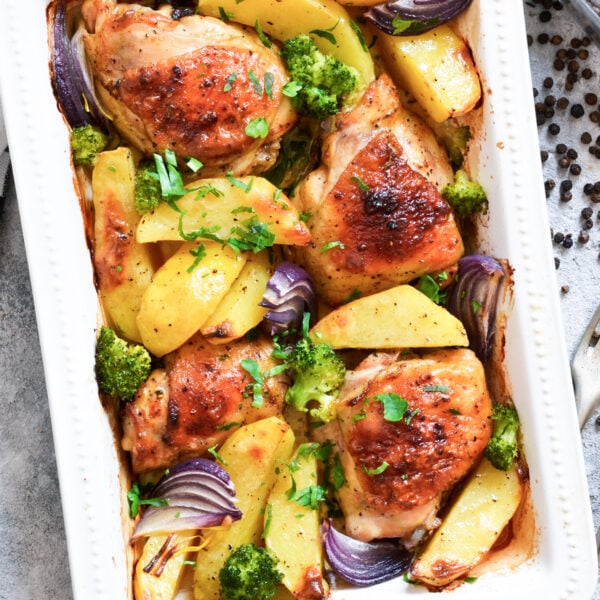 Roasted Chicken Pieces with Potatoes