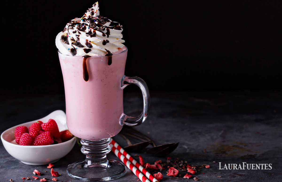 Raspberry Hot Chocolate with Real Fruit | Laura Fuentes