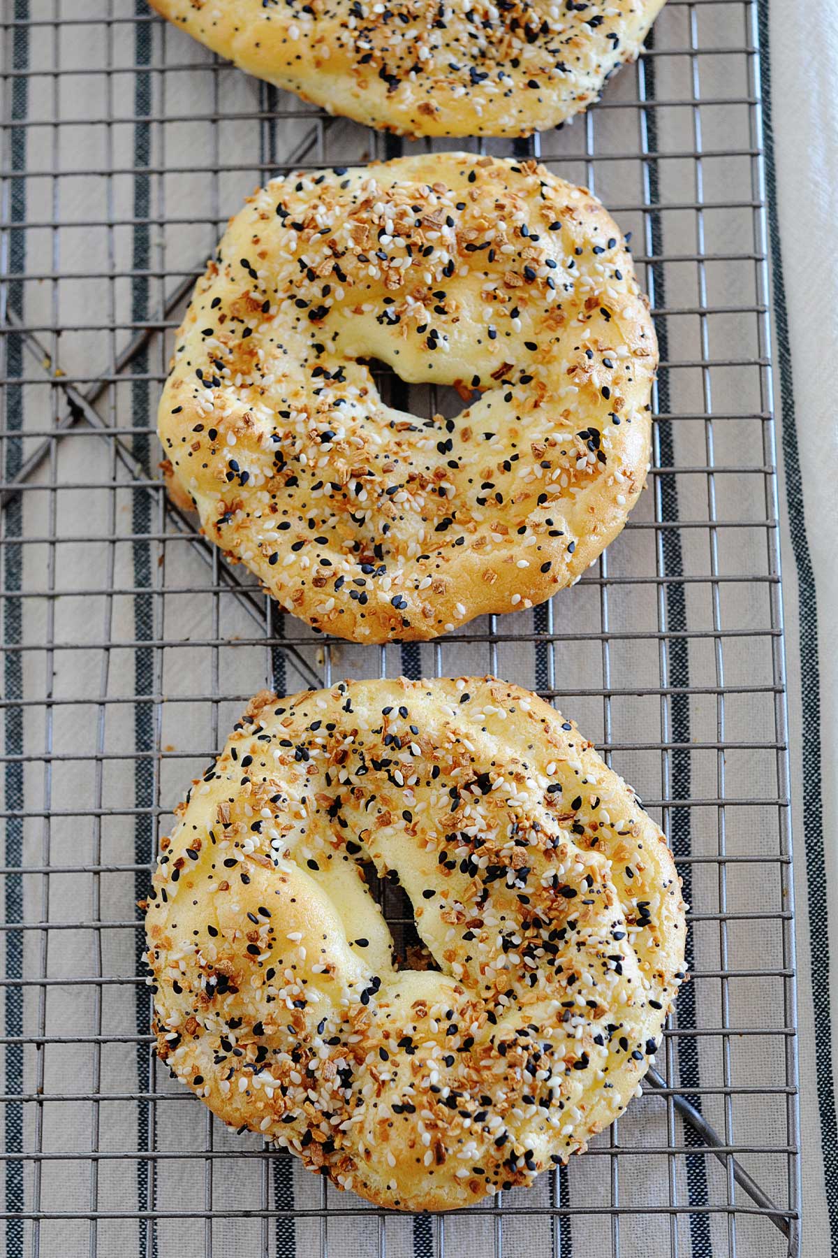 No Carb Cloud Bread Bagel | Laura Fuentes