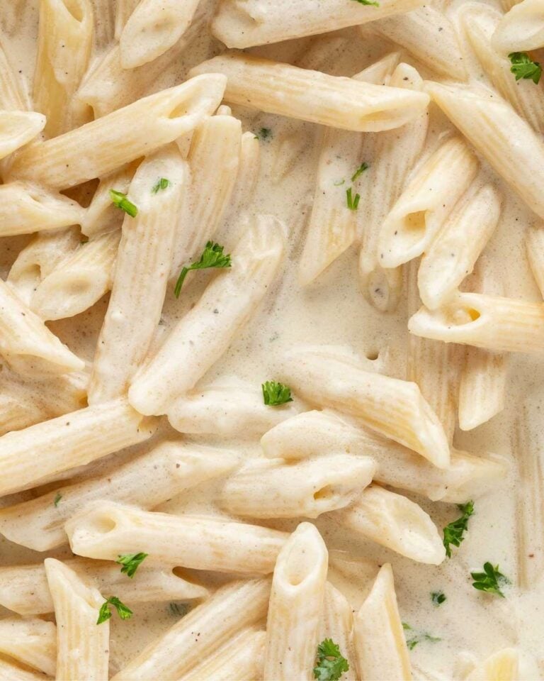 Alfredo with Penne Pasta {Easy Homemade Recipe}