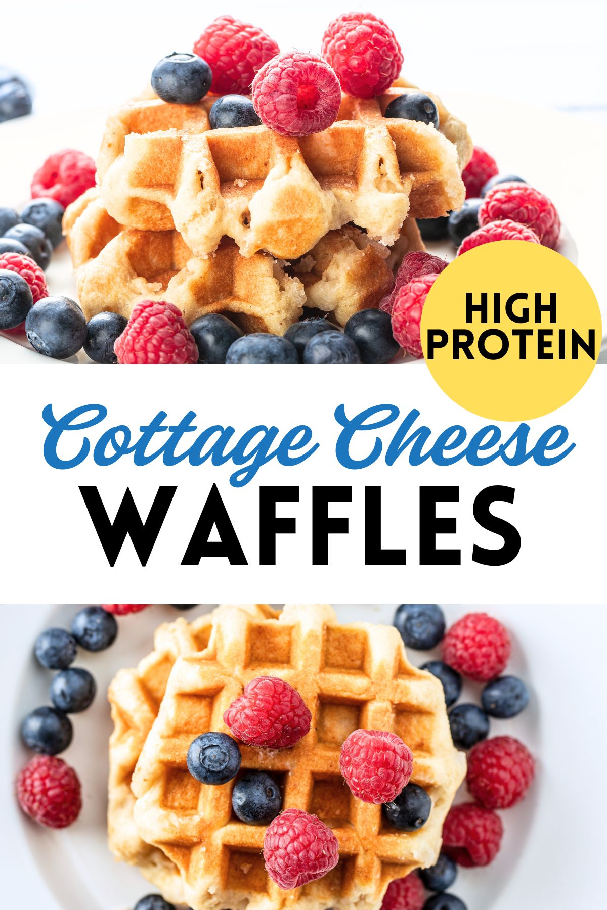 Cottage Cheese Waffles (High Protein and Delicious!)