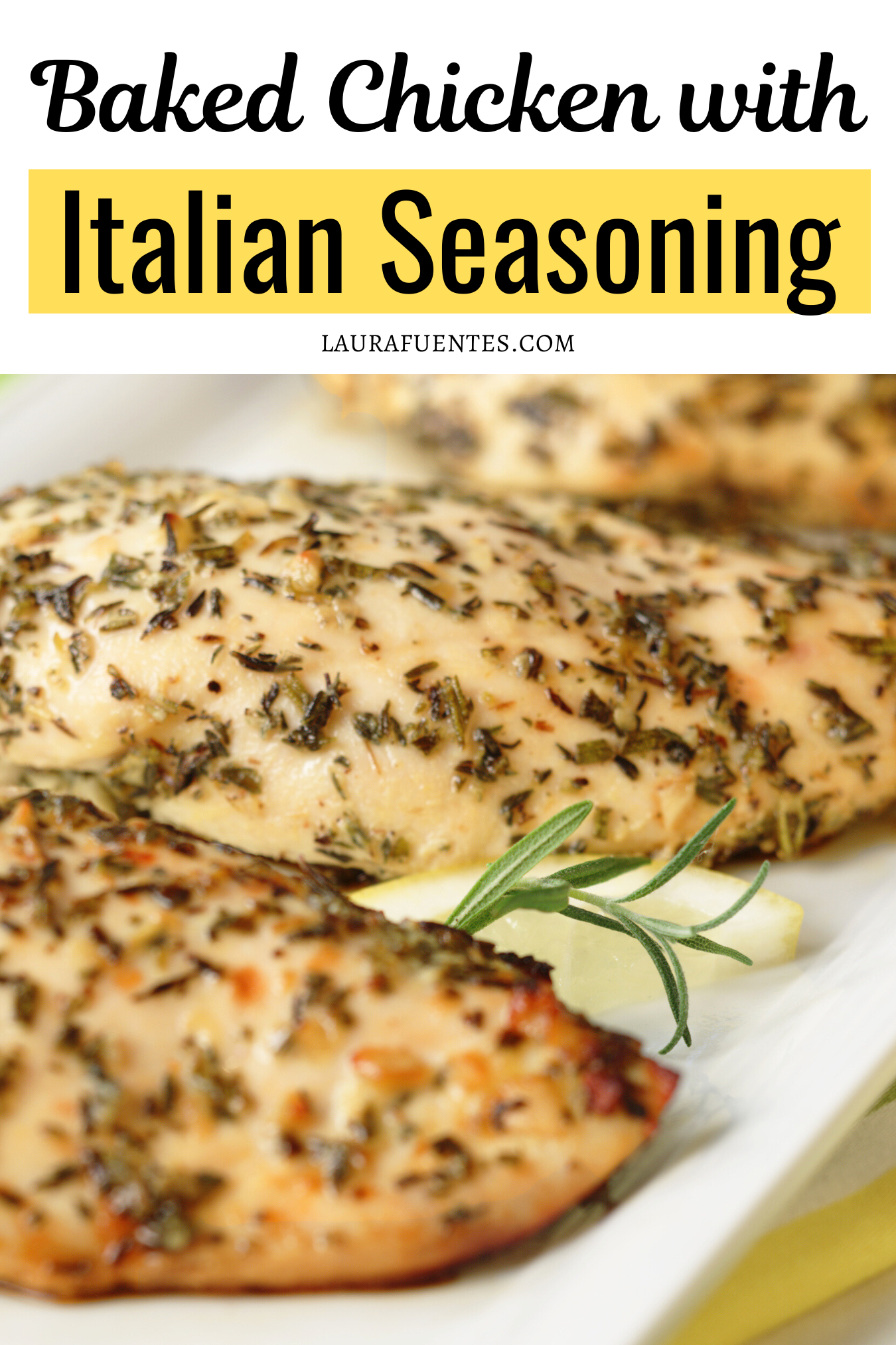 Baked Chicken with Italian Seasoning
