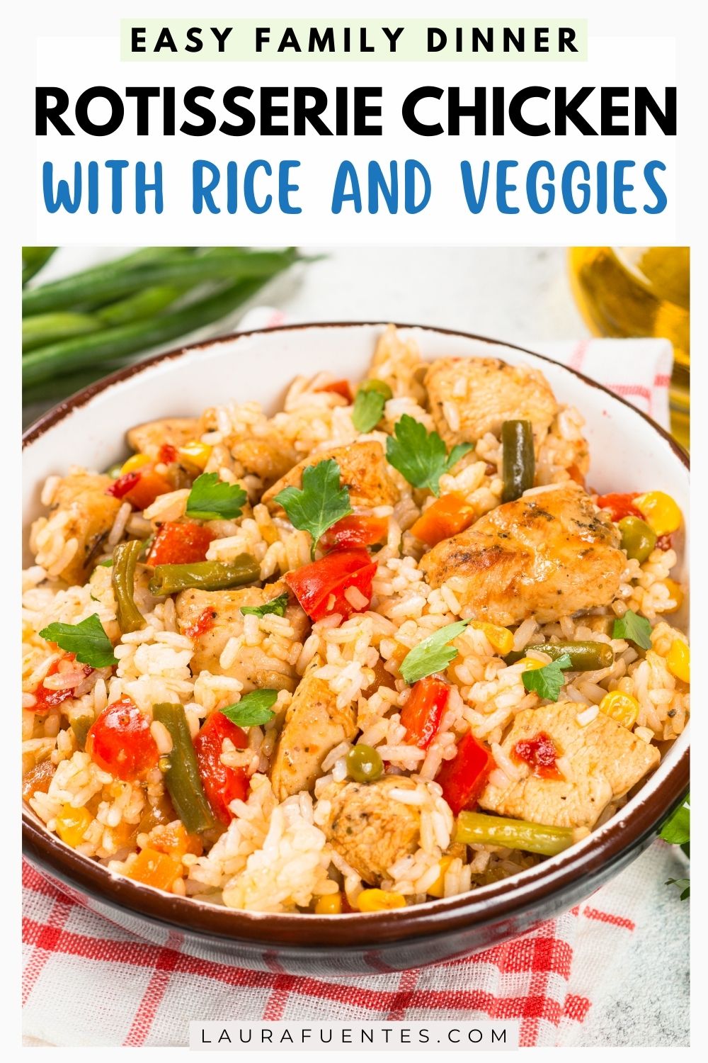 Rotisserie Chicken and Rice: Easy 30 minute dinner recipe