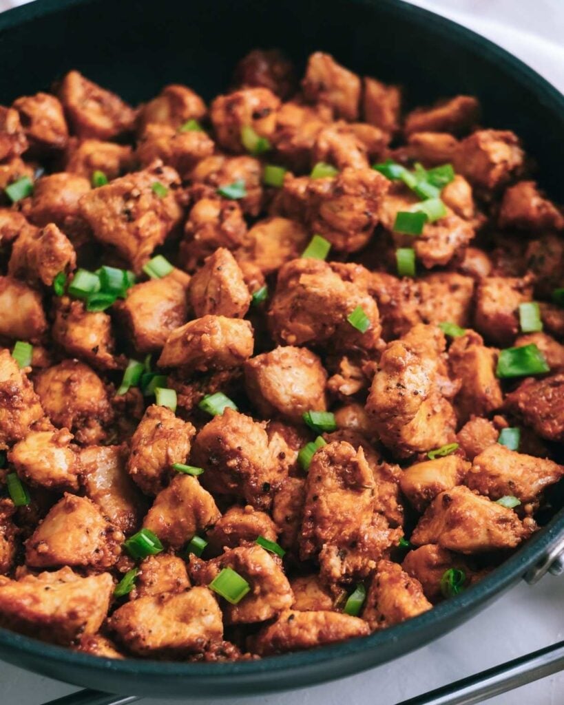 Taco Seasoned Cubed Chicken Recipe