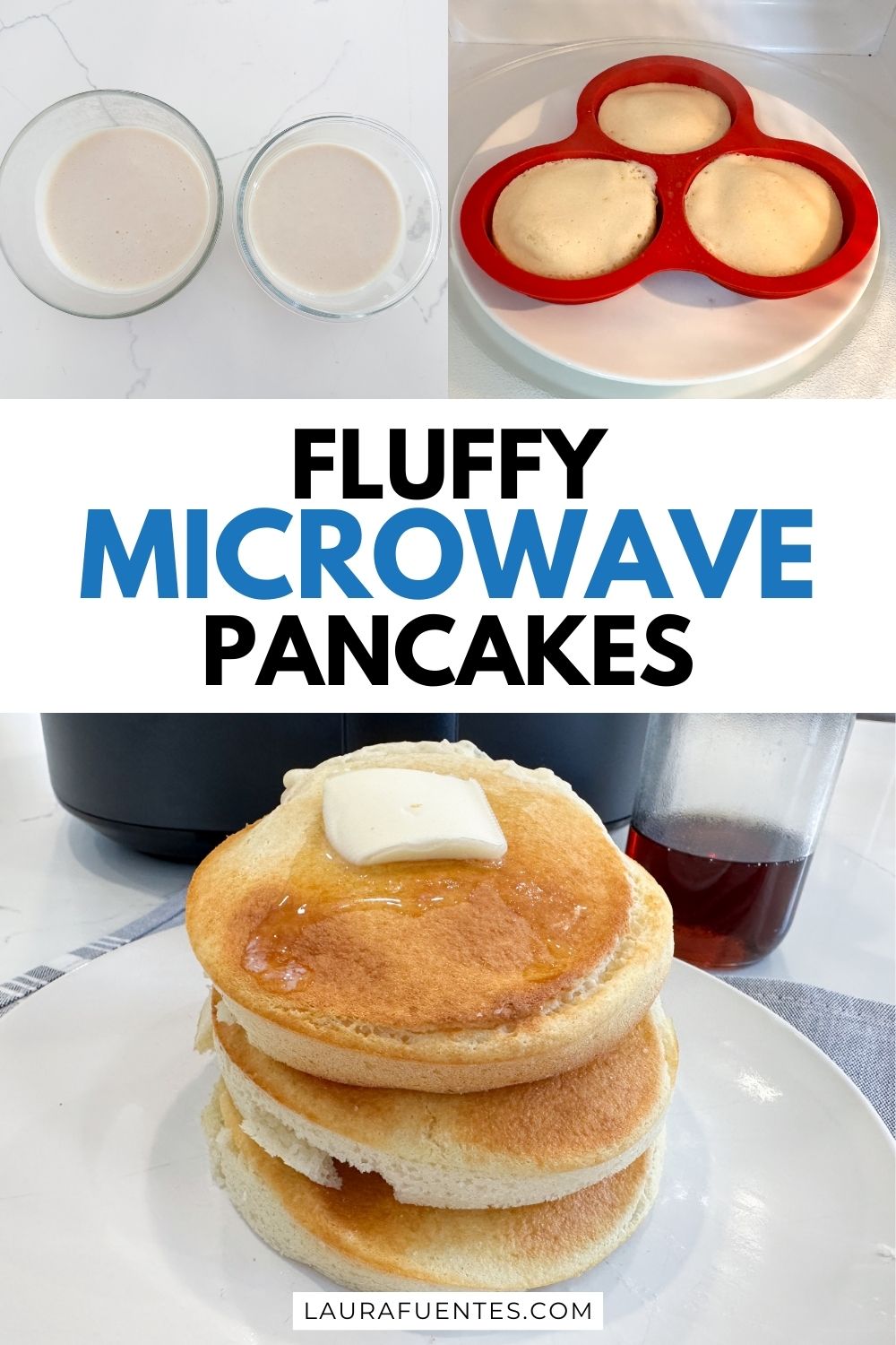 Fluffy Microwave Pancakes
