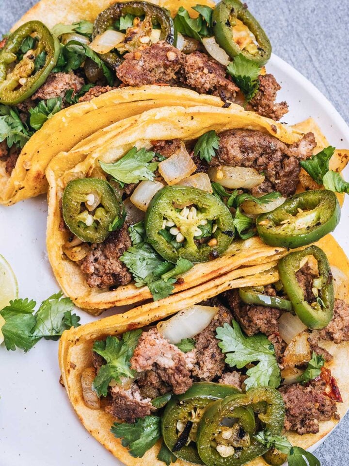 The Ultimate Philly Cheesesteak Tacos | Laura Fuentes