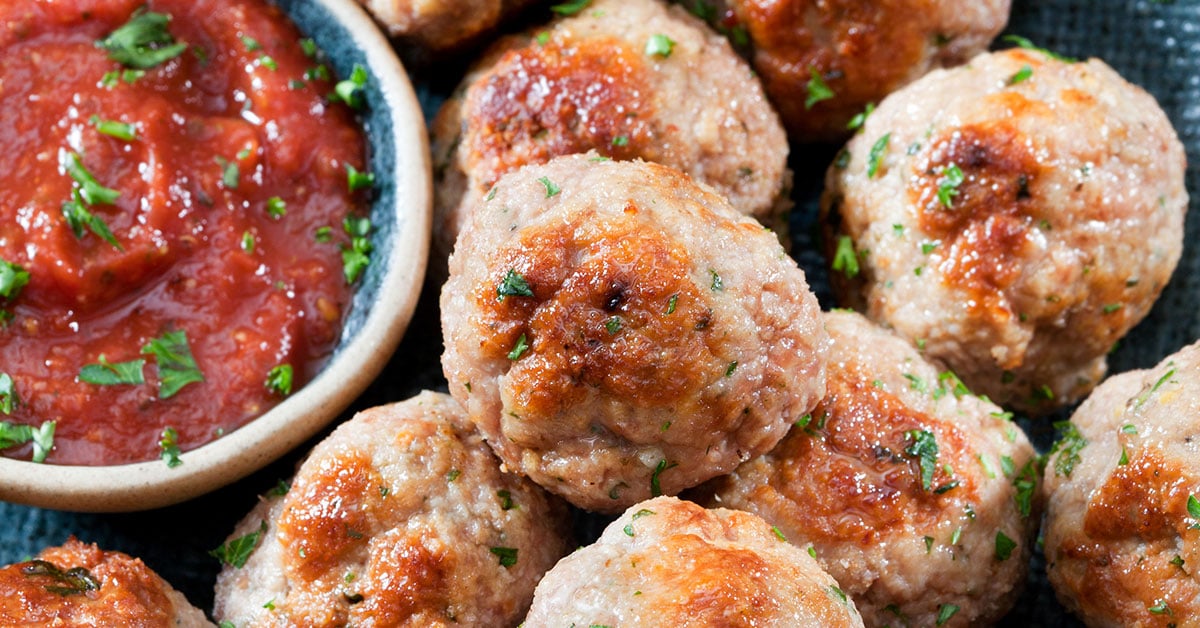 Baked Chicken Meatballs (Kid Approved)