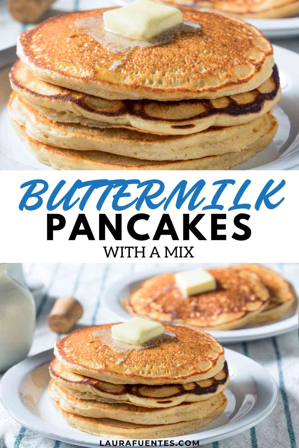 Buttermilk Pancakes with Pancake Mix