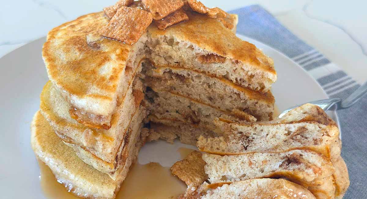 Cinnamon Toast Crunch Pancakes With Pancake Mix