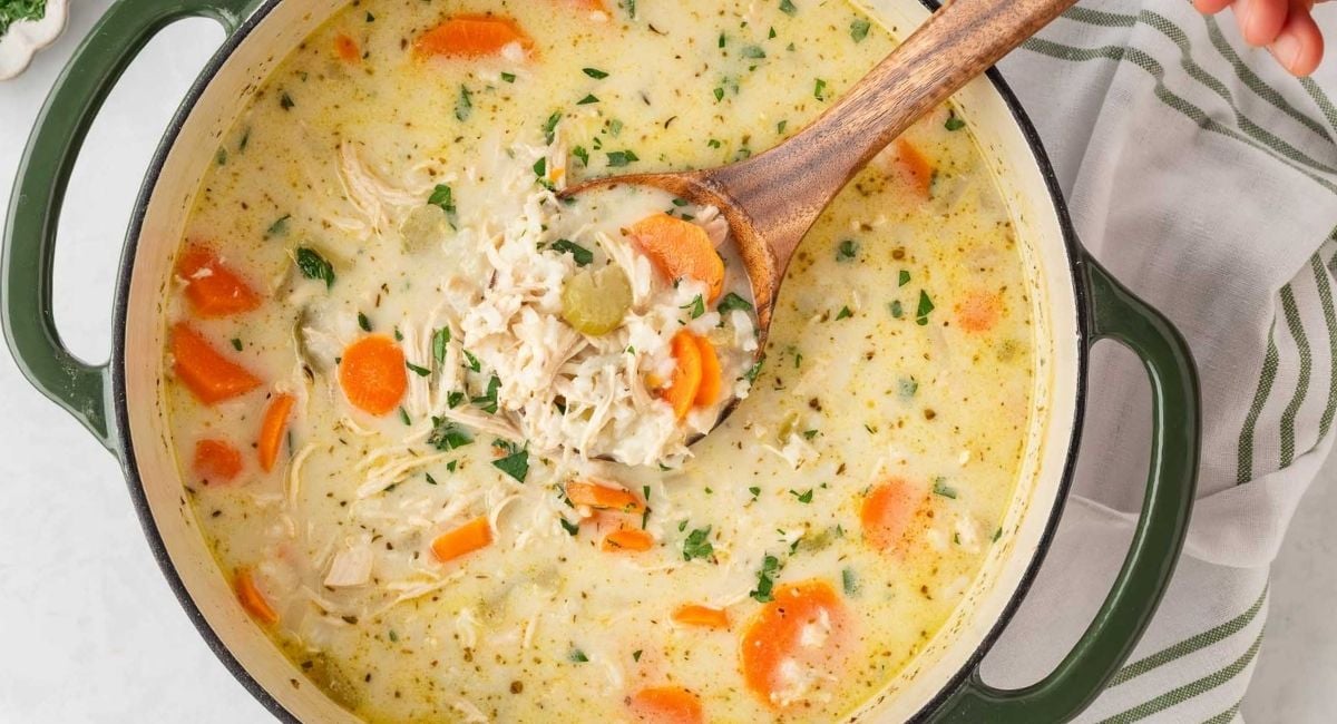 Creamy Chicken and Rice Soup {Grandma's Recipe}