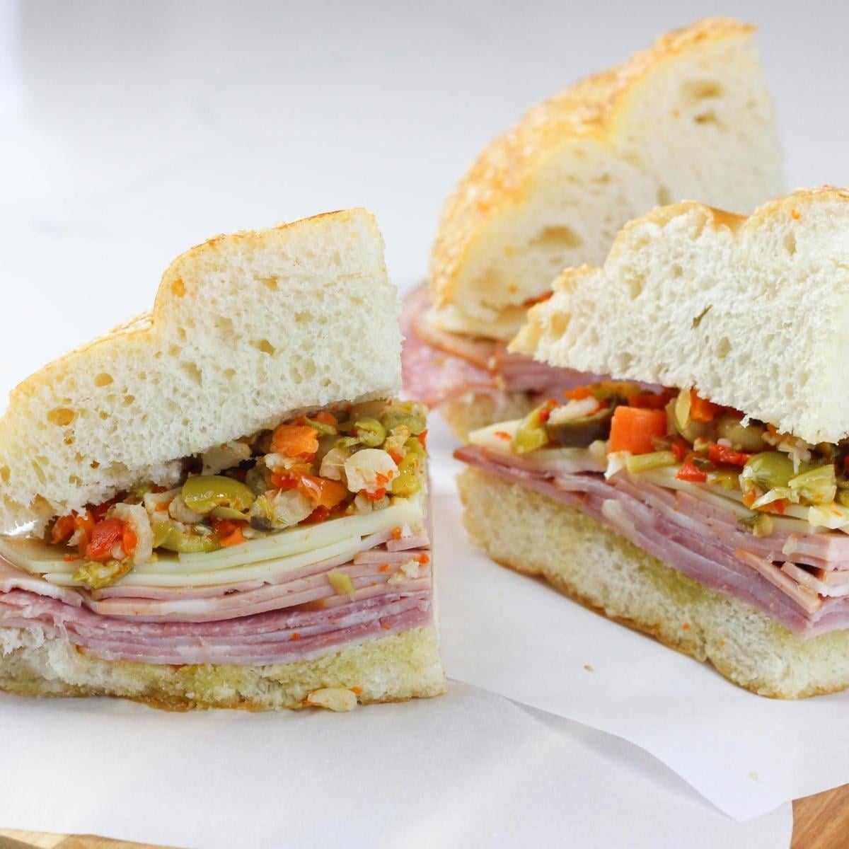Authentic New Orleans Muffuletta Sandwich Recipe
